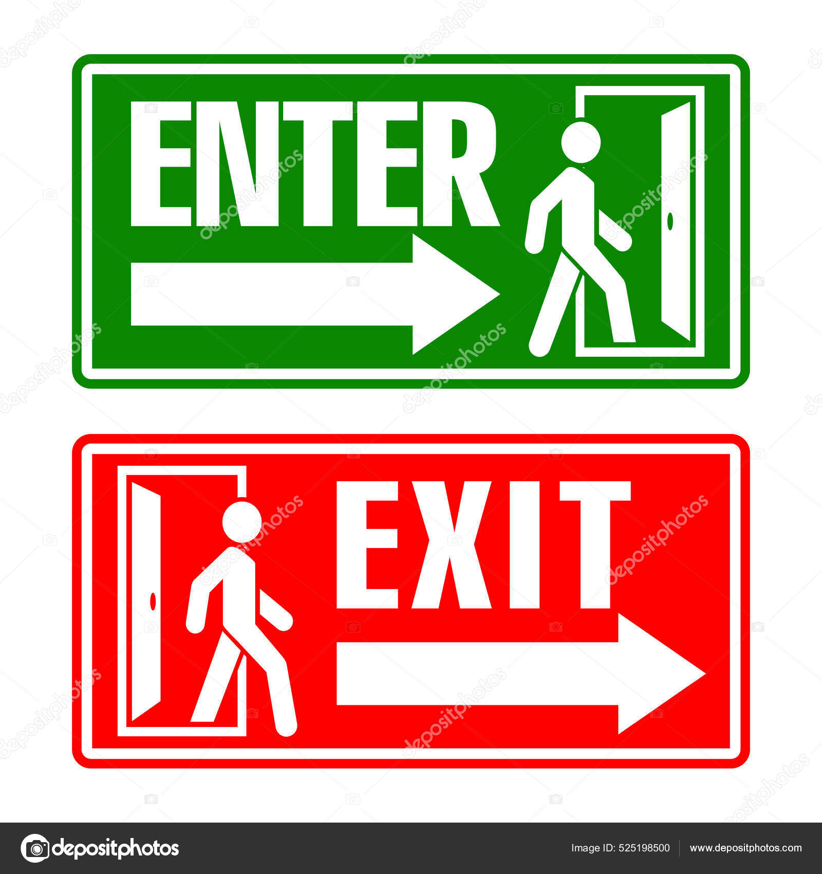 Seorang Pria Masuk Dan Keluar Ruangan Melalui Pintu Entri Horisontal ...