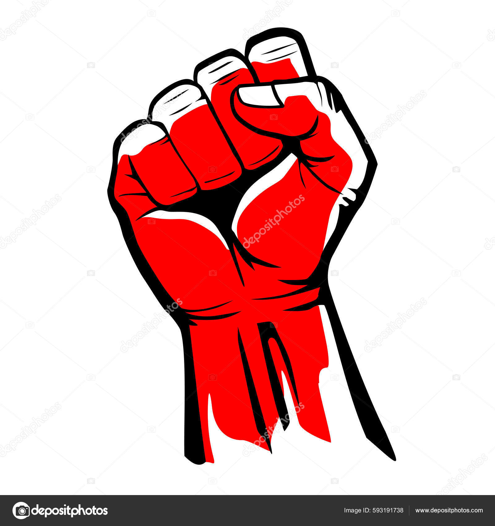 Geballte Faust Symbol