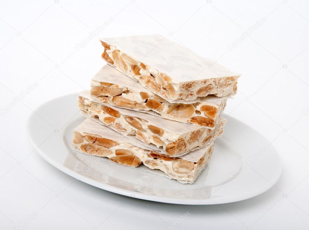 torrão, tradicional sobremesa espanhola — Fotografias de Stock ...