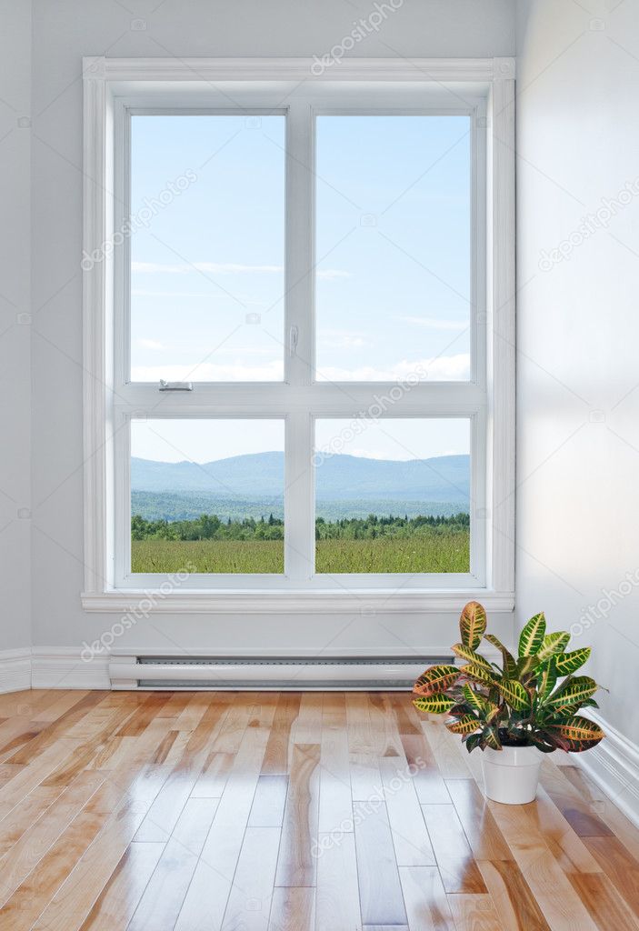 Empty room with beautiful view Stock Photo by ©StudioLightAndShade 22382107