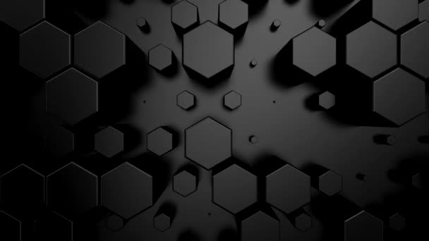 Background Animated Hexagons Abstract Motion Loop Two Color Rendering Resolution — Stock Video ...