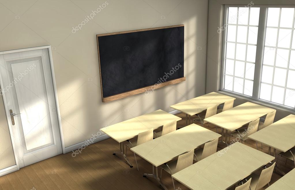 Classroom desks Stock Photo by ©dynamicfoto 26210755