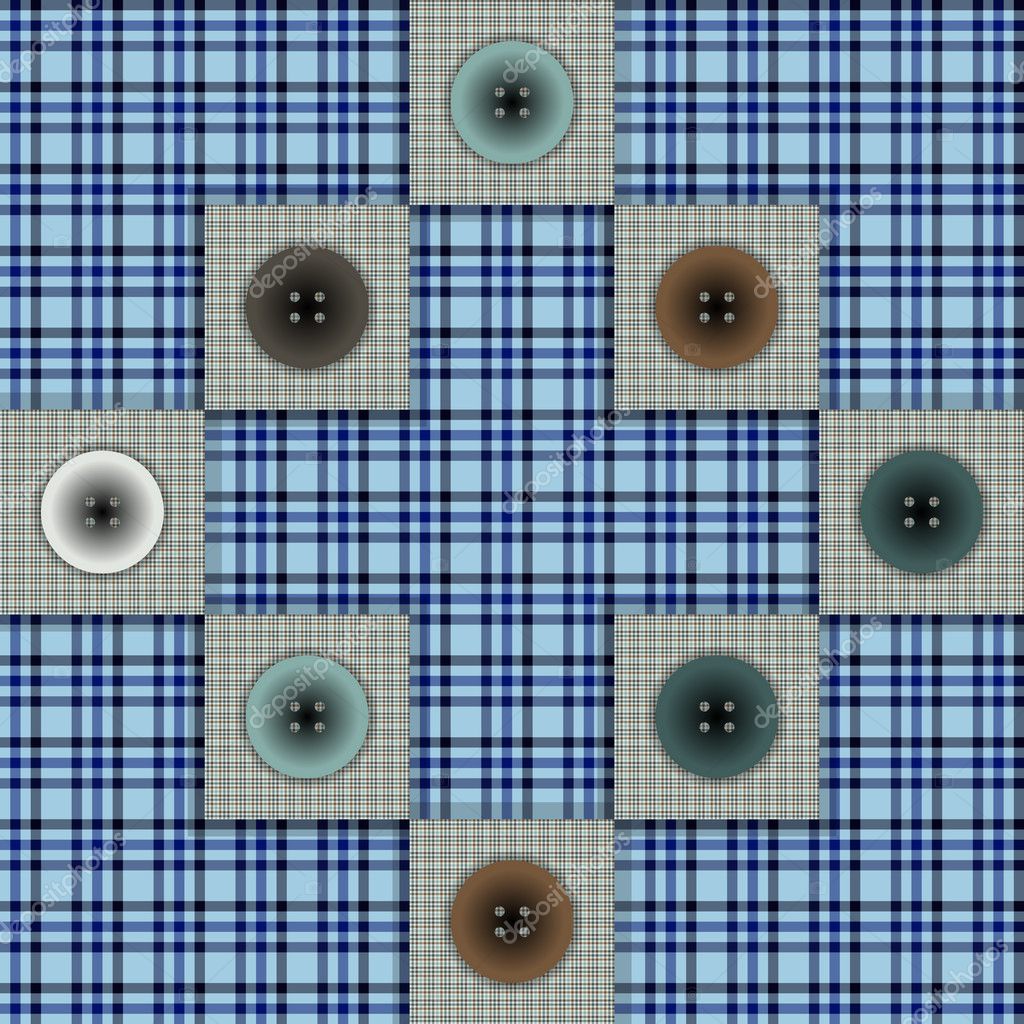 Set of fabric with buttons on a contrasting background Stock Vector ...