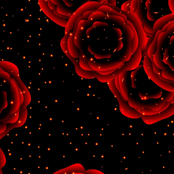 Alphabet on a background of red roses Letter S Stock Vector by ©kadevo ...