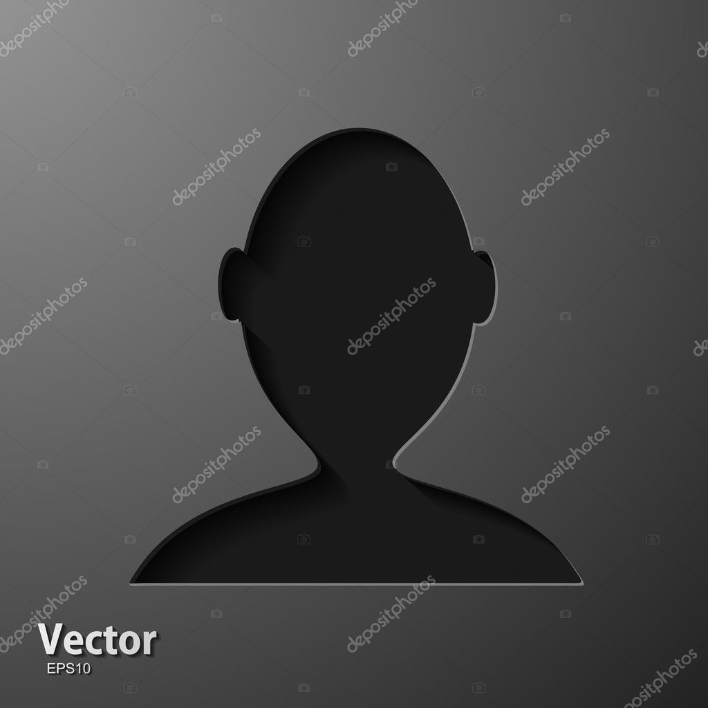 Silhouette of a male head Stock Vector by ©Chorniy10 25417985