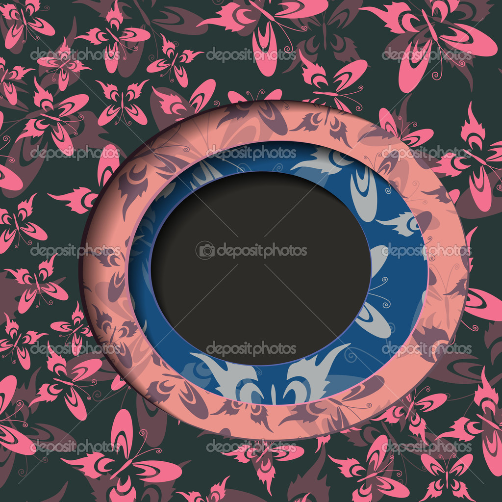 Fondo abstracto en capas con flores Vector de stock por ©Chorniy10 30105213