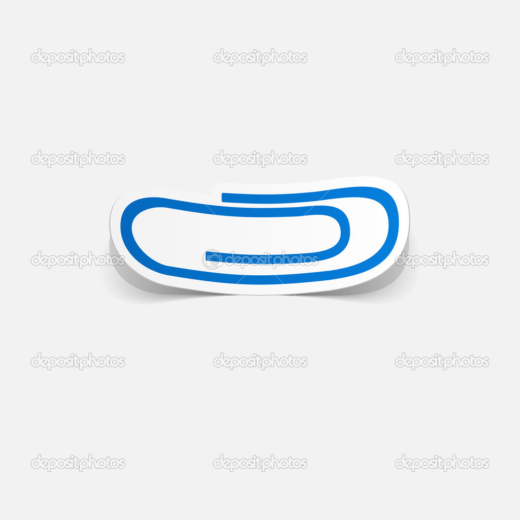 Blue paper clip Stock Vector Image by ©Chorniy10 #40776567