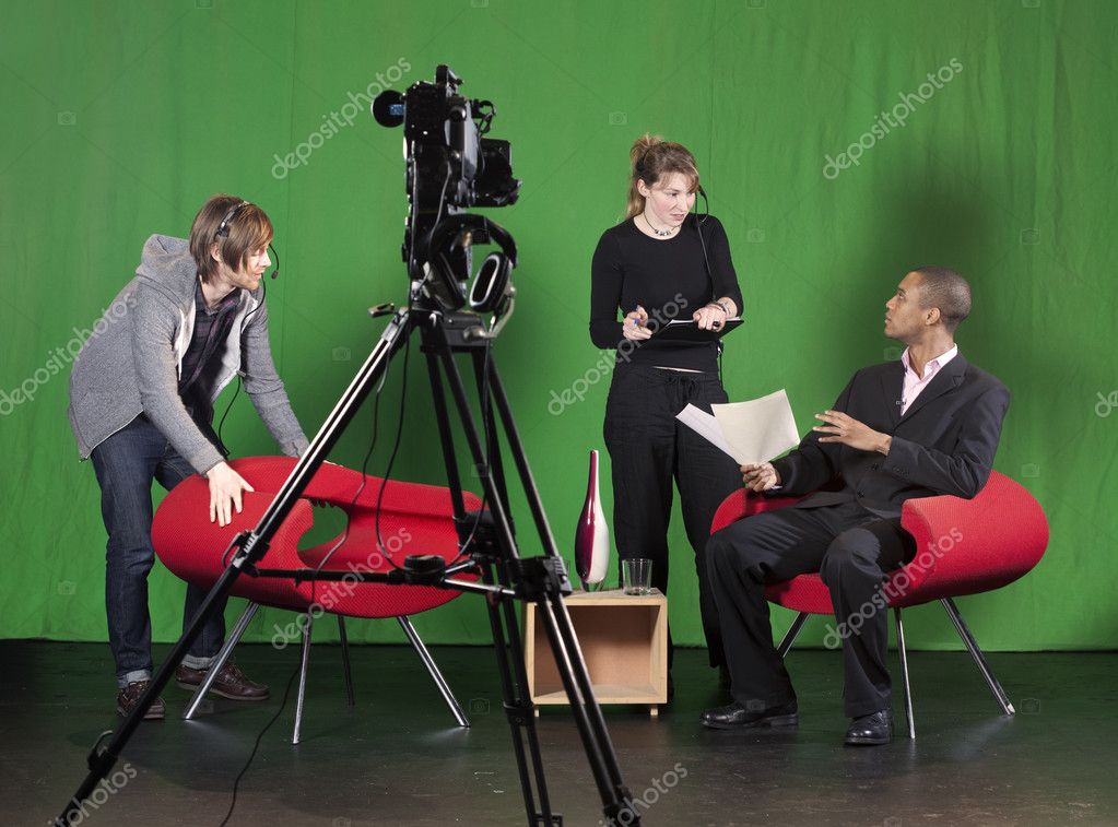 Setting up for a TV Recording — Stock Photo © antb #21687703