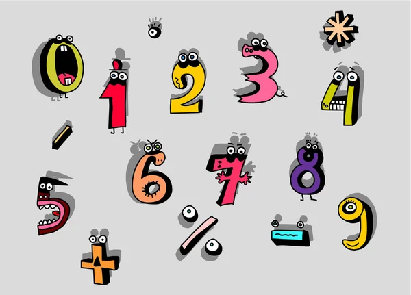 1,623 Colorful funny numbers Vector Images | Depositphotos