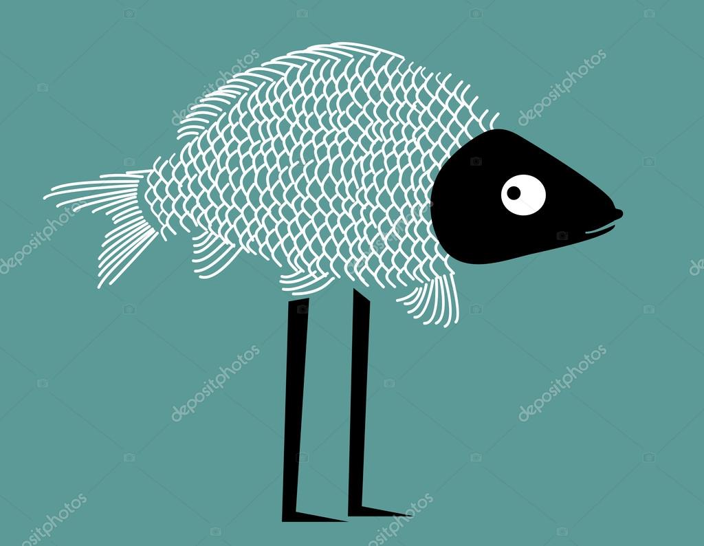 Funny fish Stock Vector Image by ©vabadov #25080683