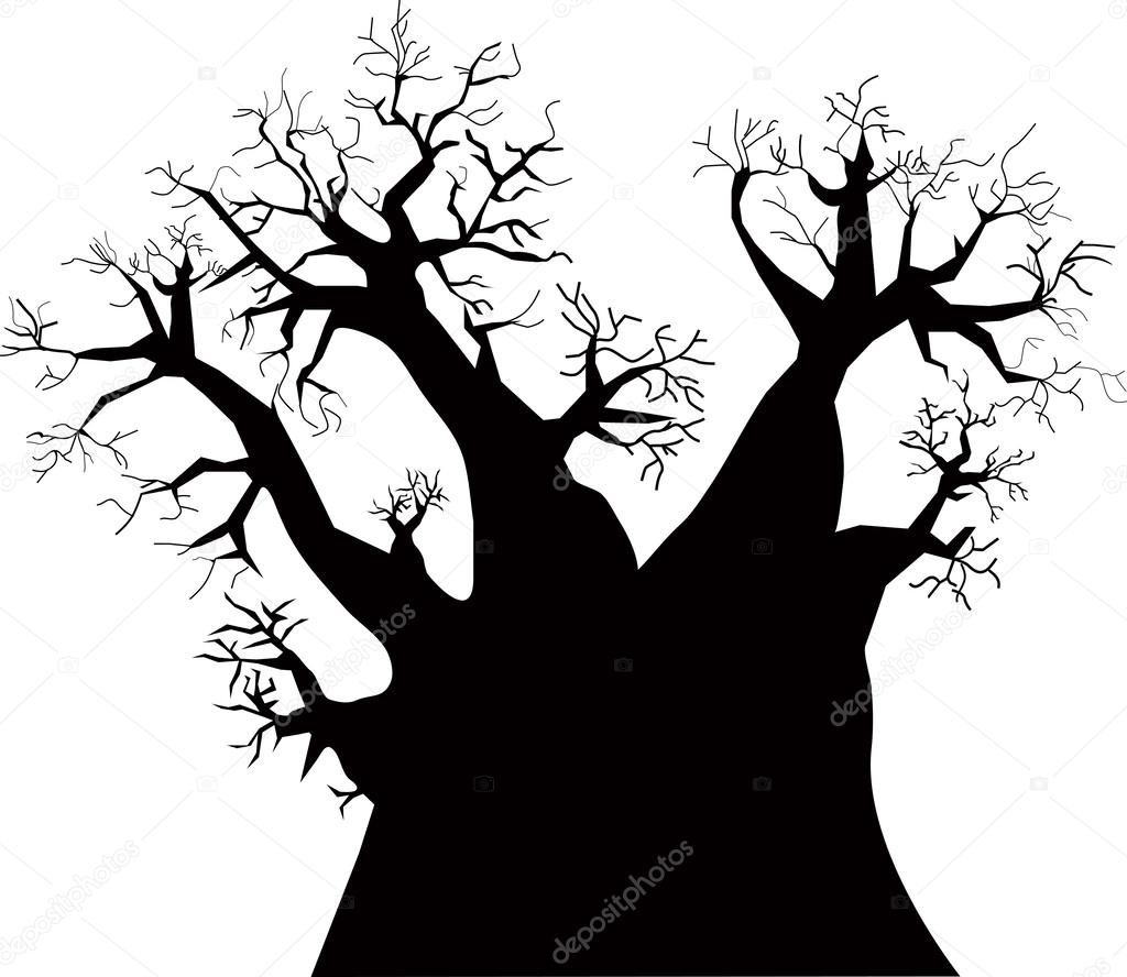 Baobab tree — Stock Vector © vabadov #27152625