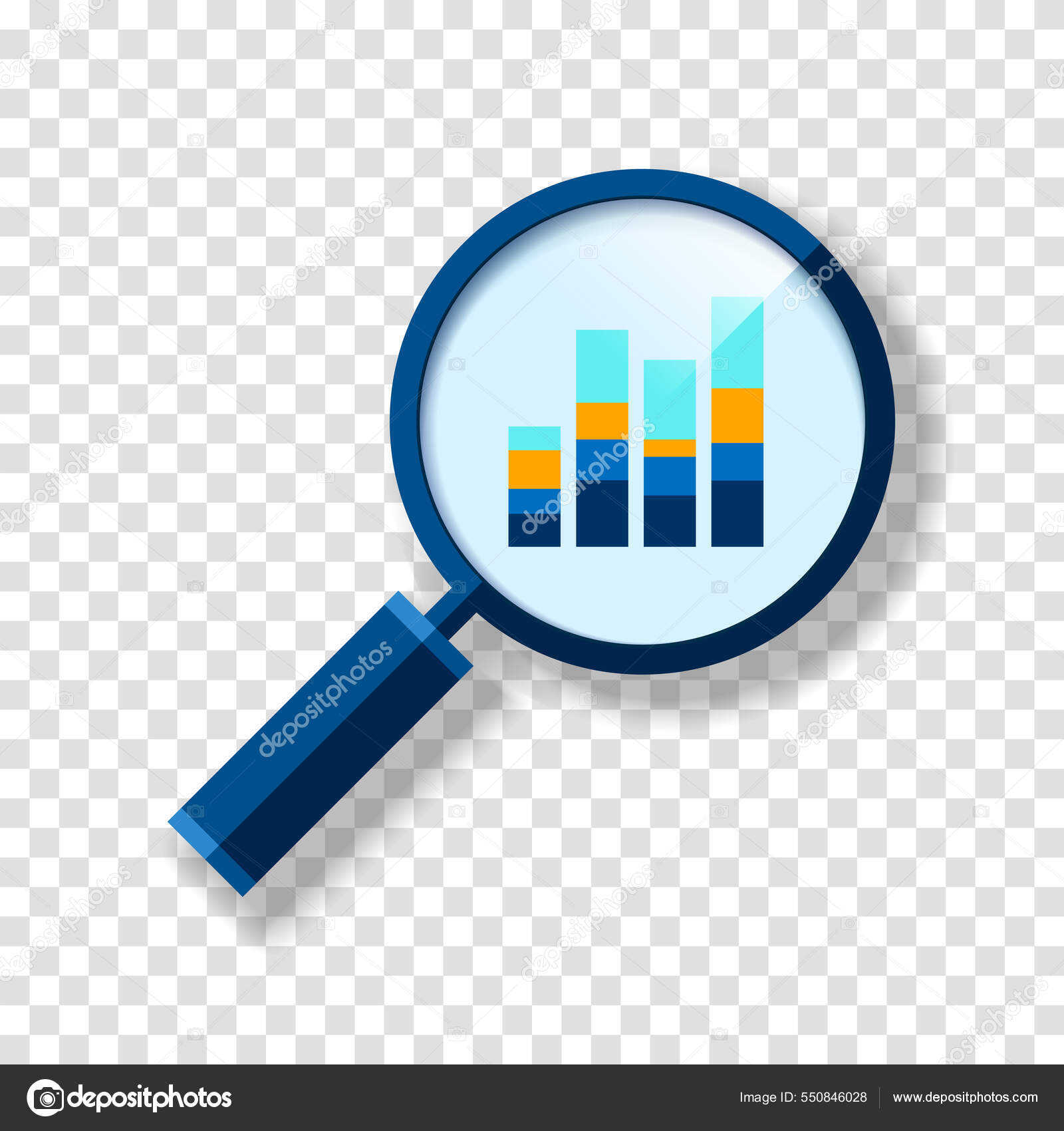 Magnifying Glass Icon Flat