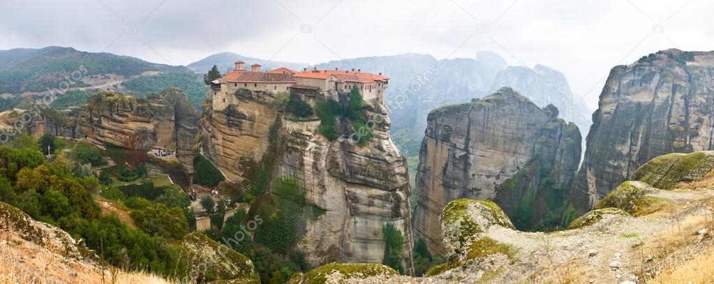 The monastery on the cliff — Stock Photo © efesenko #36663579