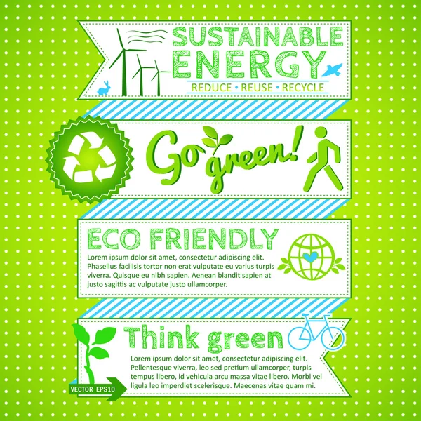 Go green card Stock Vector Image by ©alevtinakarro #22328323