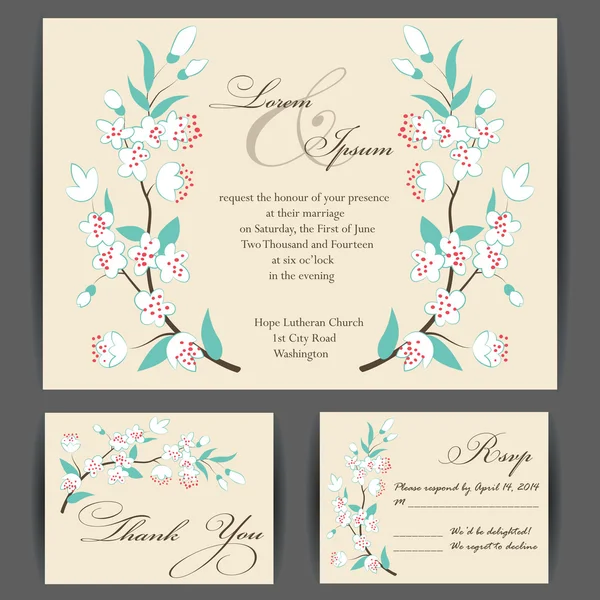 Wedding invitation card — Stock Photo © Liddiebug #51683143