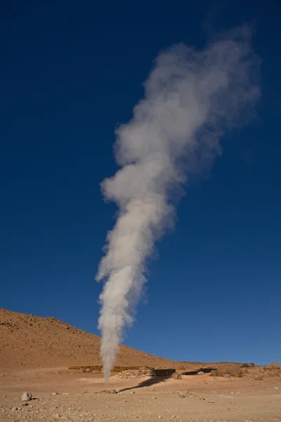 Geyser of steam in Timanfaya Park Lanzarote — Stock Photo © TONO ...