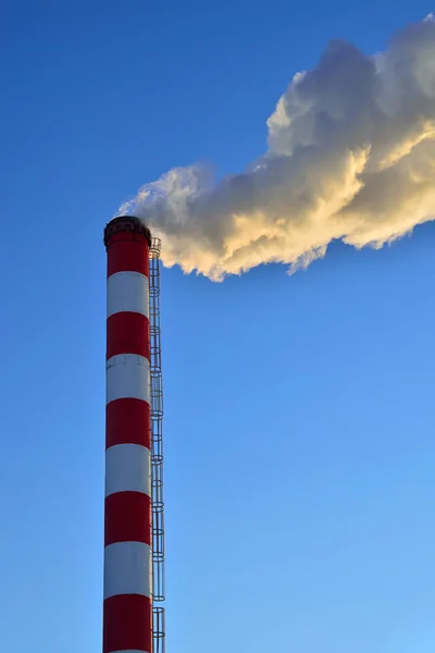 Beautifully fuming pipe - Stock Image - Everypixel