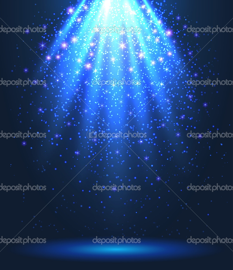 Magic blue light background Stock Vector by ©vadelma_stock 34160649