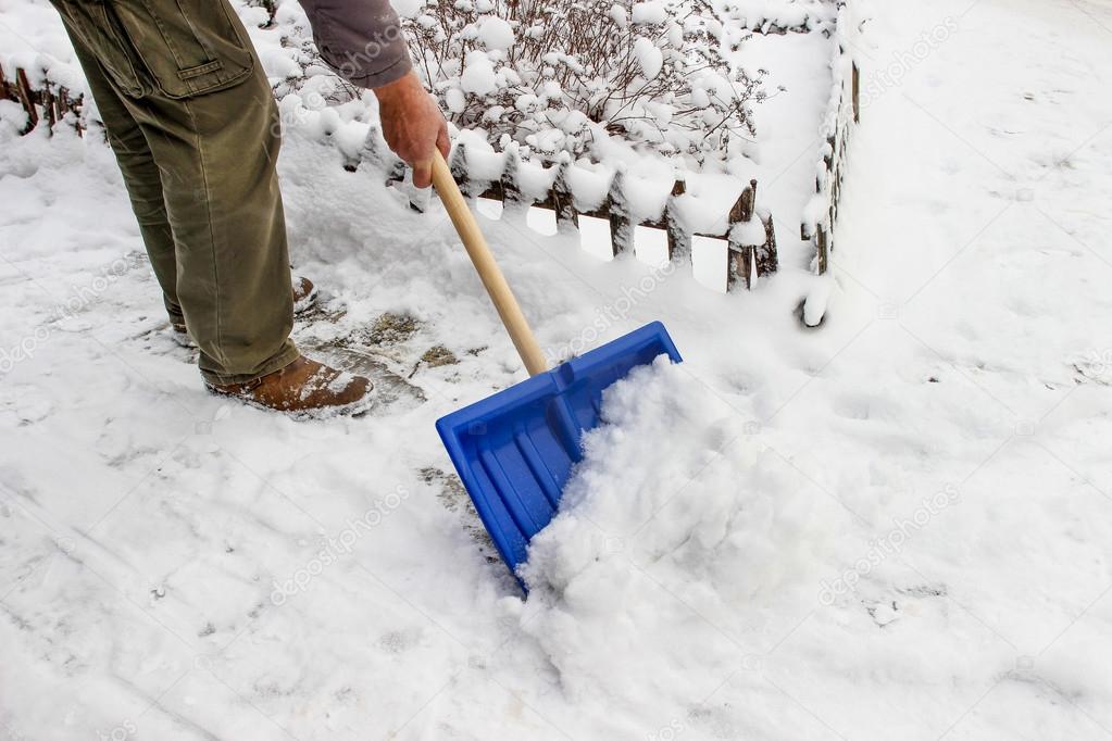 Man removing snow from the sidewalk after snowstorm Stock Photo by ... Man removing snow from the sidewalk after snowstorm Stock Photo by ...