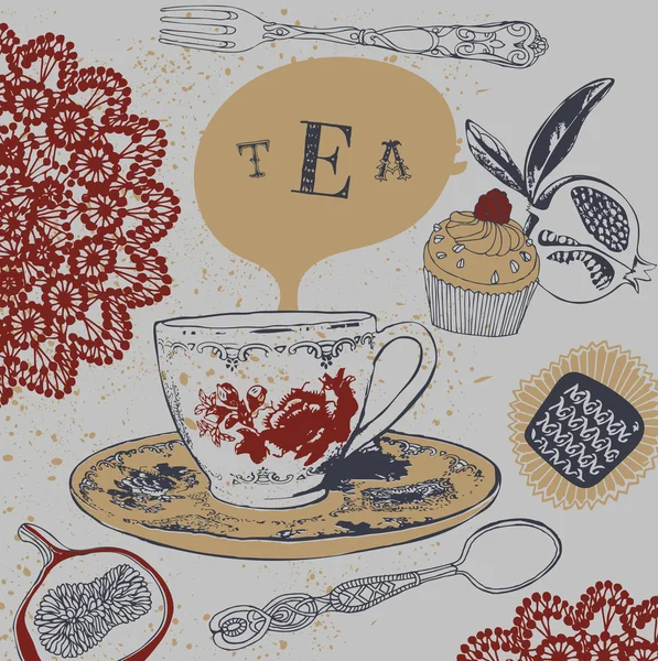 Чай и сахар Vector Art Stock Images | Depositphotos