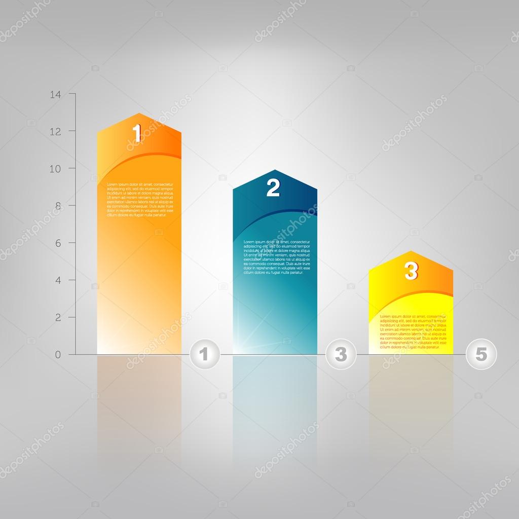 Example of business graph. Infographics chart. Stock Vector Image by ...