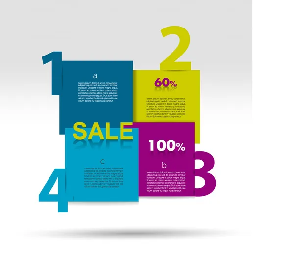 Modern box diagram for infographics. Vector module chart. Stock Vector ...