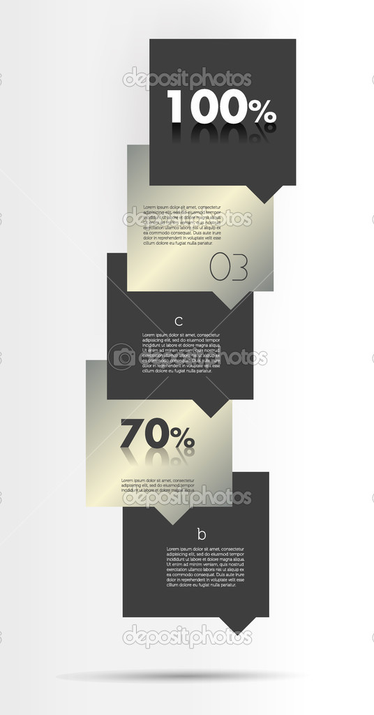 Modern box diagram for infographics. Vector module chart. Stock Vector ...