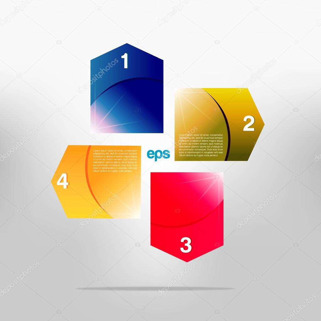 Box diagram, template. Infographics module scheme. Stock Vector Image ...