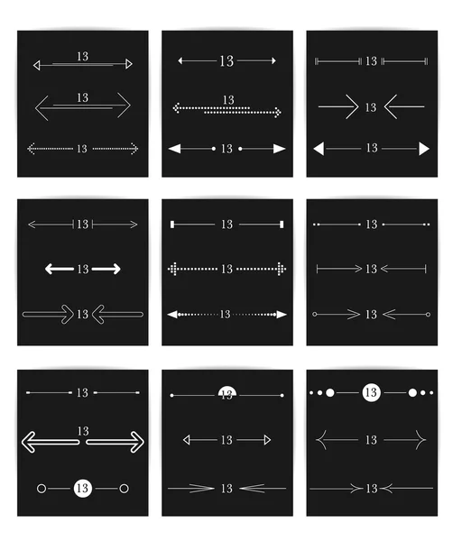 Minimalistic page dividers. Geometric elements. Infographics. Stock ...