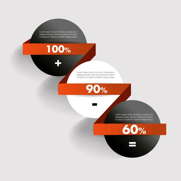 Simple diagram for infographics. Modern design template. Minimalistic ...