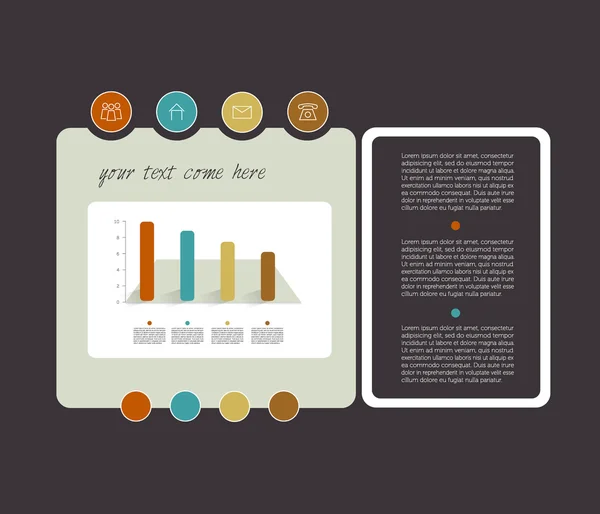 Exclusive business flat graph.Trend chart can be used for info graphics ...