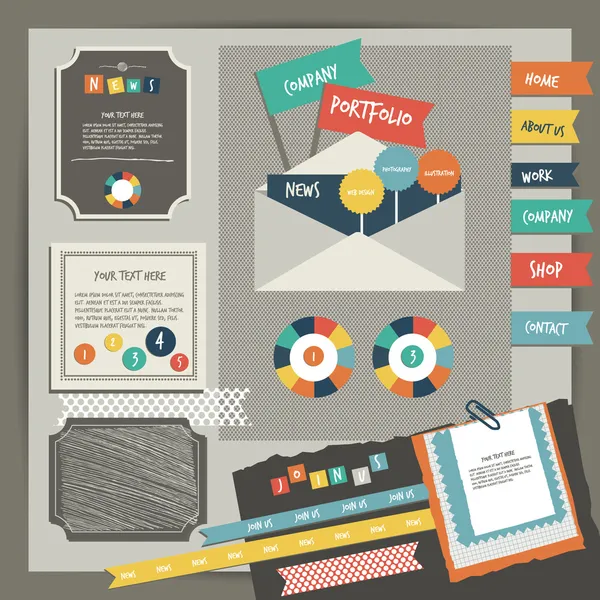 27,143,445 Scrapbook sticker Vector Images | Depositphotos