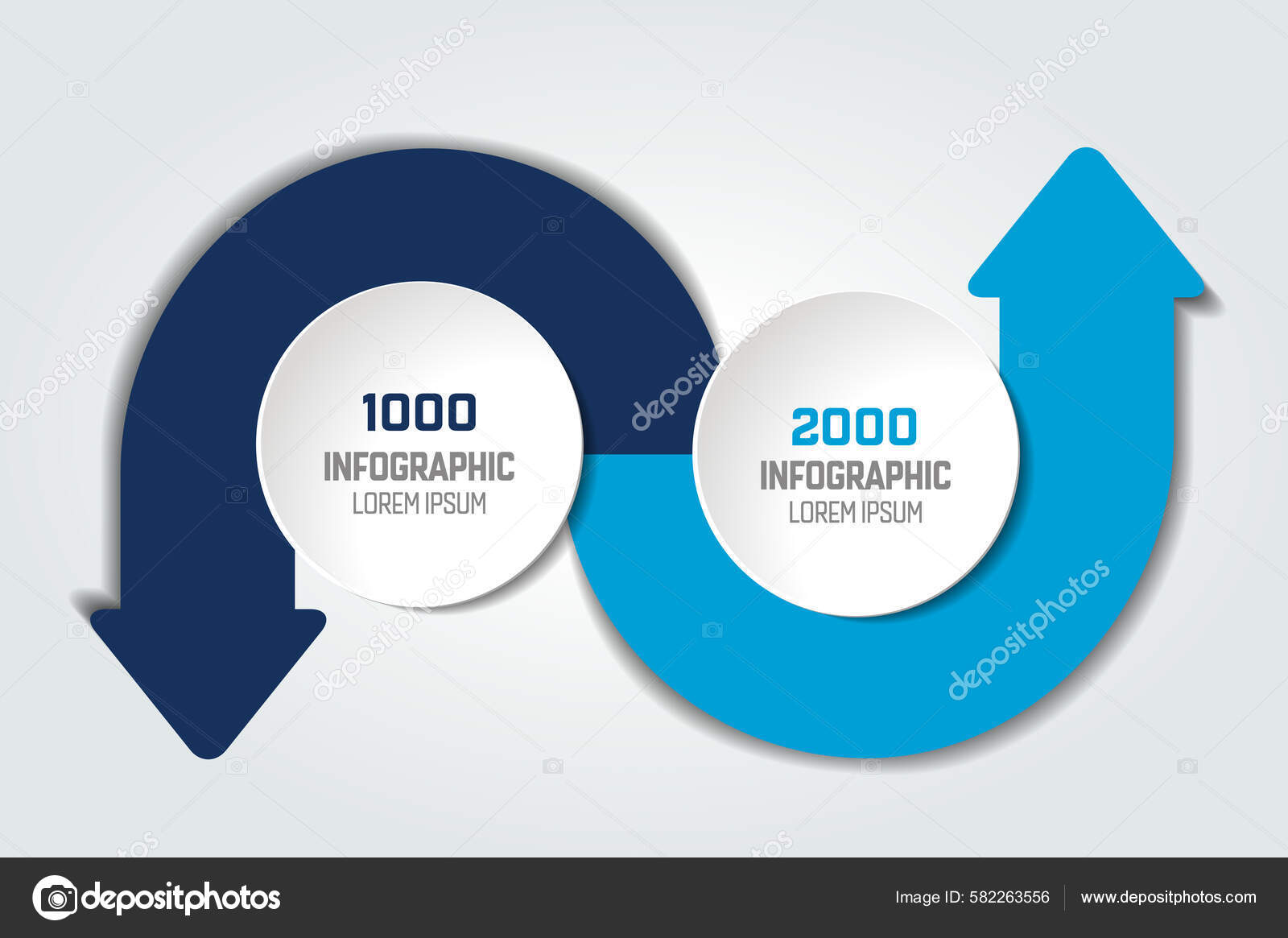 Pfeildiagramm Schema Infografik Schritten Stock-Vektorbild von ©Kubko ...