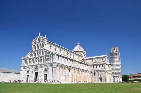 The outstanding view of the Leaning Tower on Square of Miracles in Pisa ...