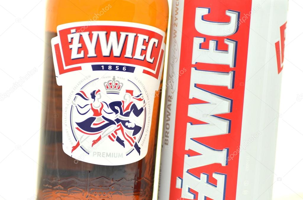 Zywiec beer isolated on white background – Stock Editorial Photo ...
