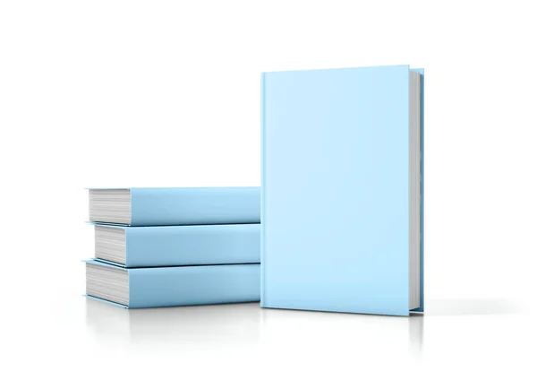 Blank Blue Book Cover Template
