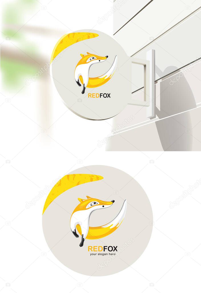 Diseño Del Logo Red Fox Logotipo Creativo Fox Animal Design Vector de ...