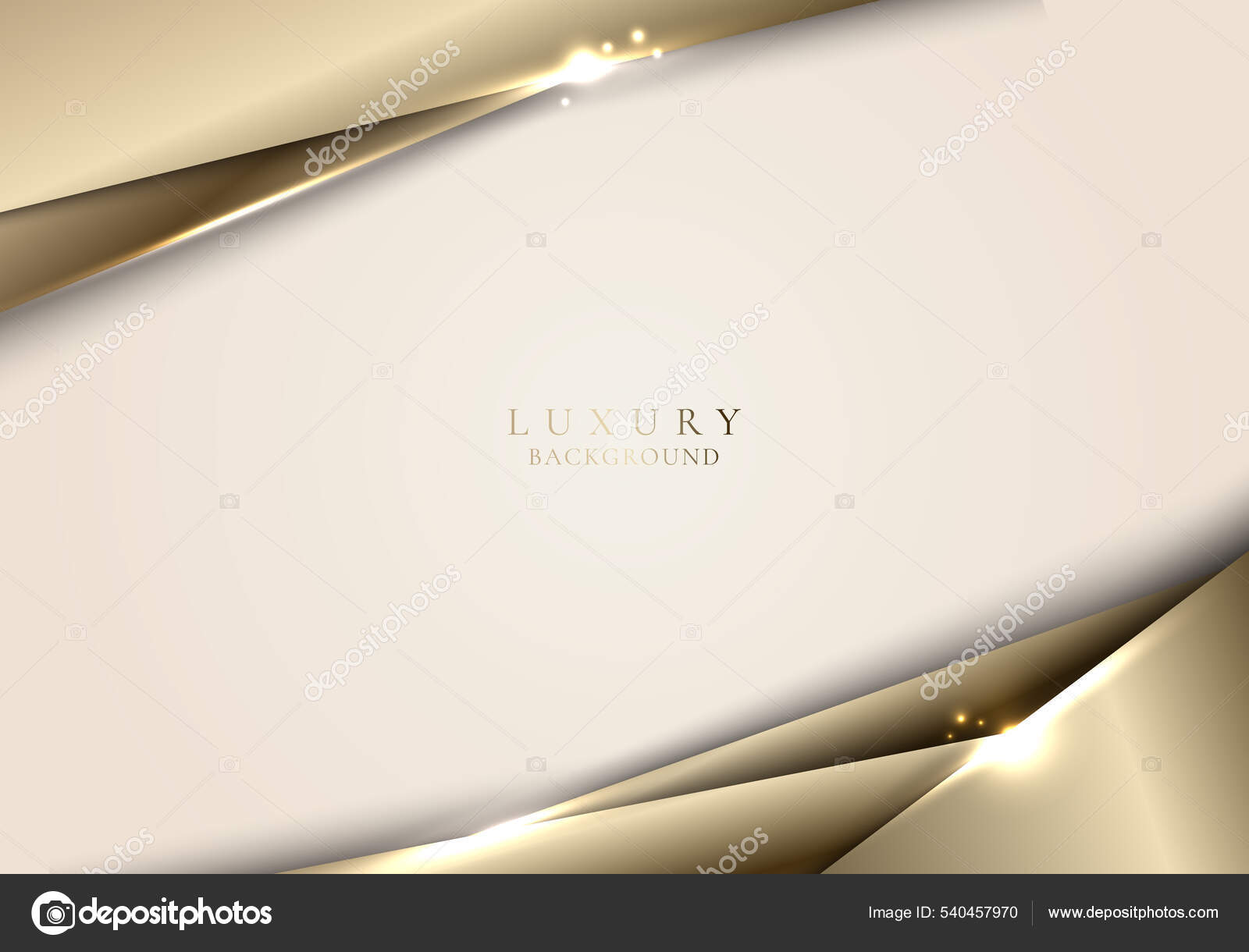 Abstract Beige Shiny Gold Color Stripes Sparkle Lighting Luxury ...