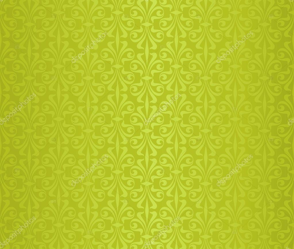 Green vintage wallpaper design Stock Vector Image by ©erinvilar #23821955