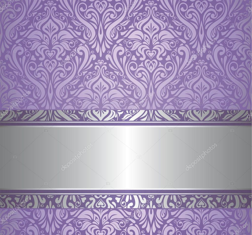 Violet Vintage Wallpaper