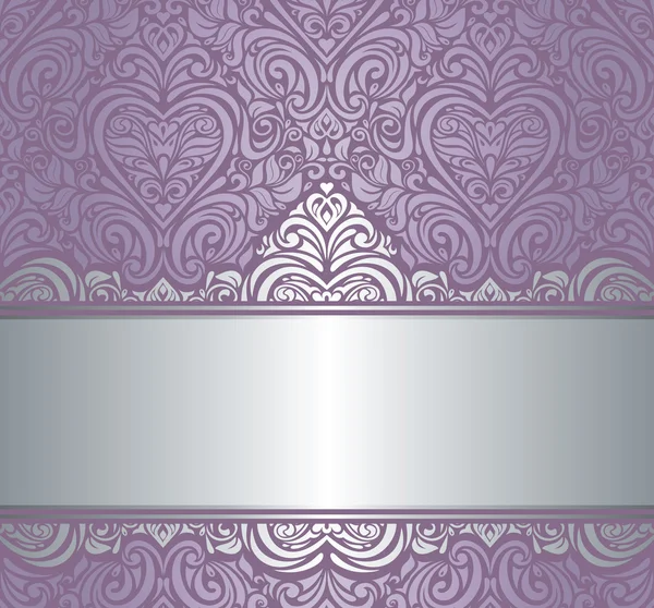 Violet Vintage Wallpaper Invitation Design Background Copy Space ...