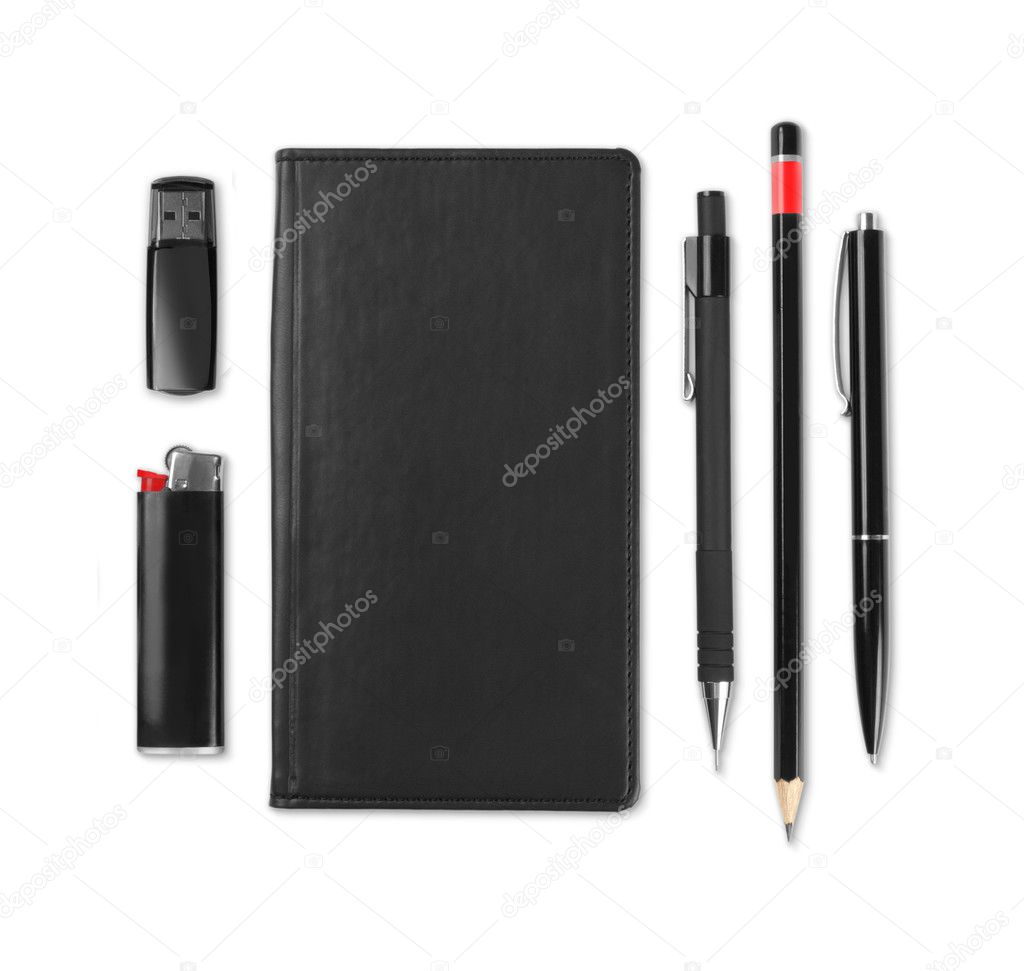 Set of office stationery Stock Photo by ©fontgraf 40719449