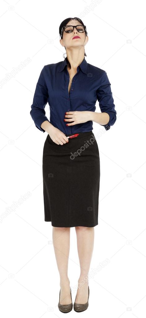 Patronizing Business Woman — Stock Photo © eldadcarin #22381435