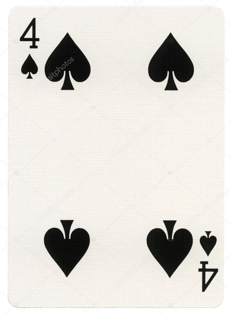 Jugar a la carta - Cuatro de picas: fotografía de stock © eldadcarin ...