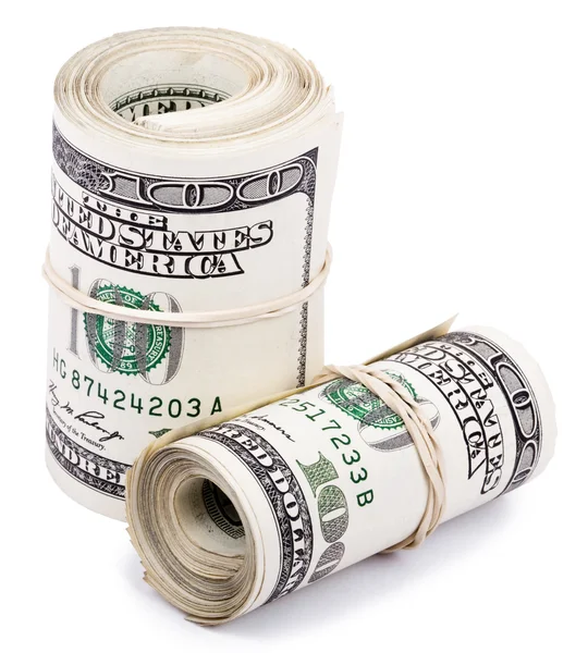 Roll of 100 US dollar Bills Stock Photo by ©eldadcarin 22404507