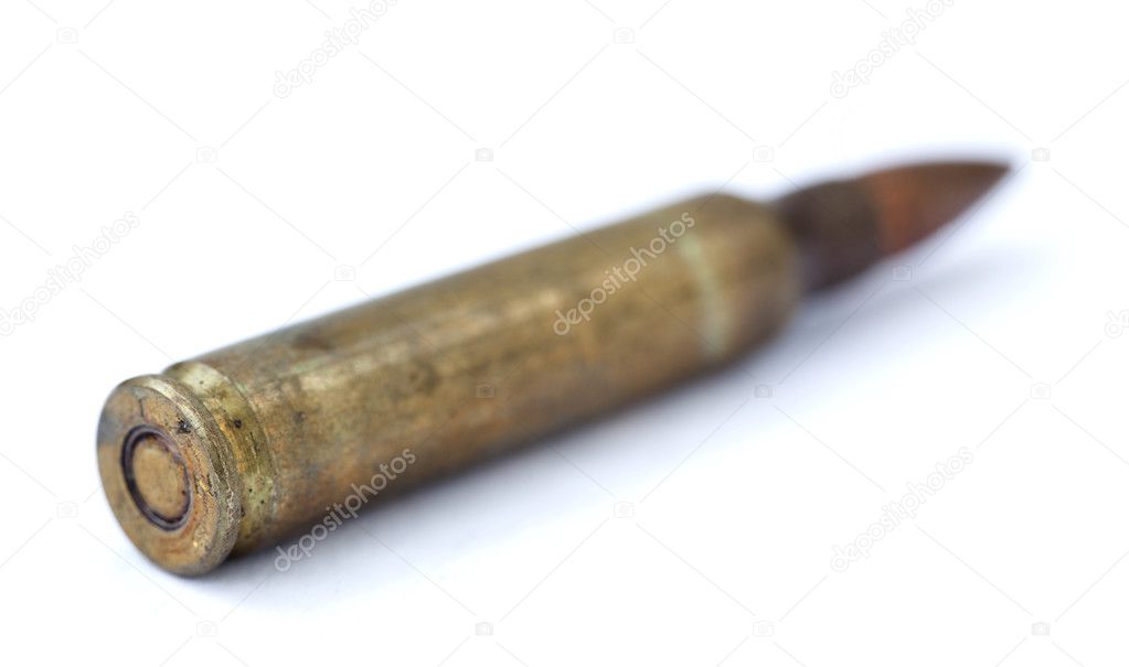 Diagonal 5.56 Cartridge - Front Stock Photo by ©eldadcarin 22400255