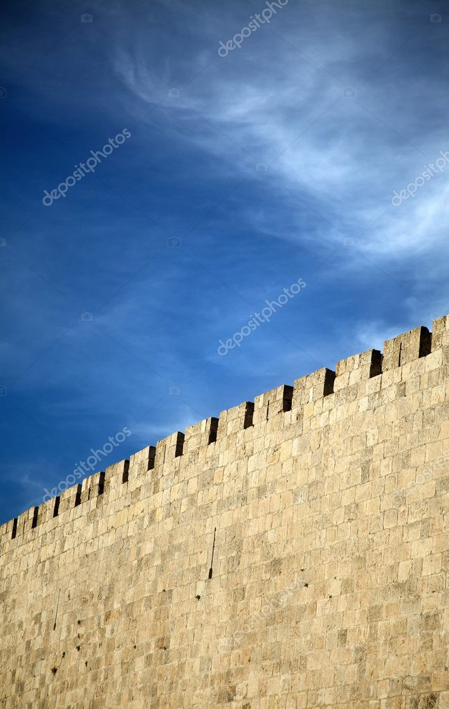 Old Jerusalem City Wall Stock Photo by ©eldadcarin 22402315
