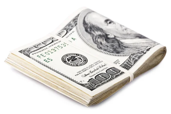 Folded 100 US dollar Bills Stock Photo by ©eldadcarin 22404465