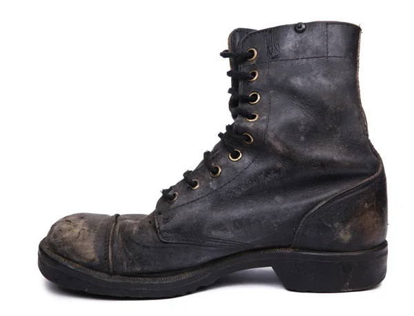 Isolated Used Army Boots - Frontal Stock Photo by ©eldadcarin 22416161
