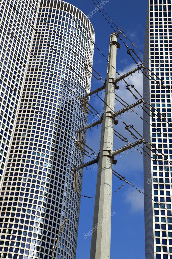 Pylon among Skyscrapers Stock Photo by ©eldadcarin 22449135